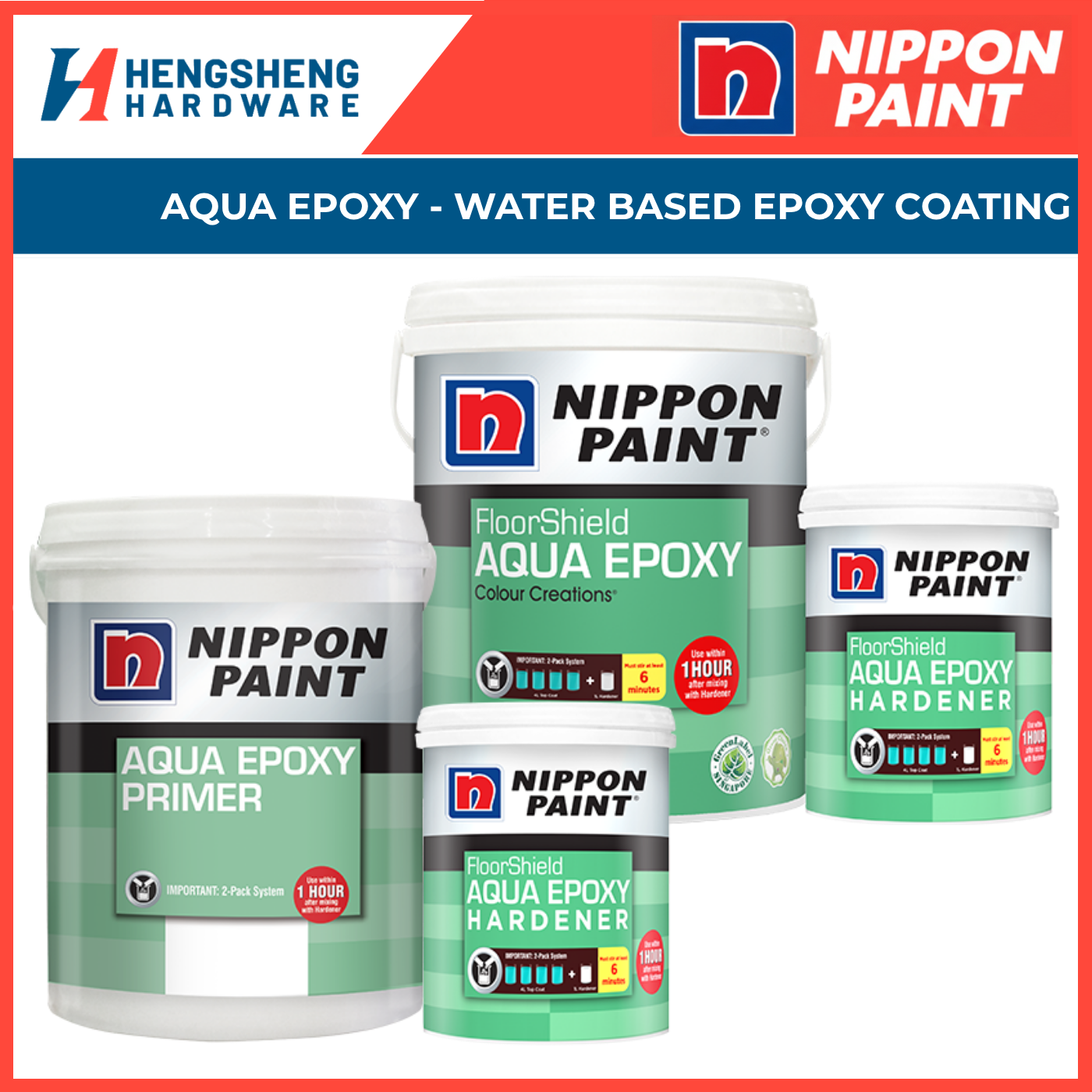 Nippon Paint Aqua Epoxy - Water Based Epoxy Coating Paints Nippon ...