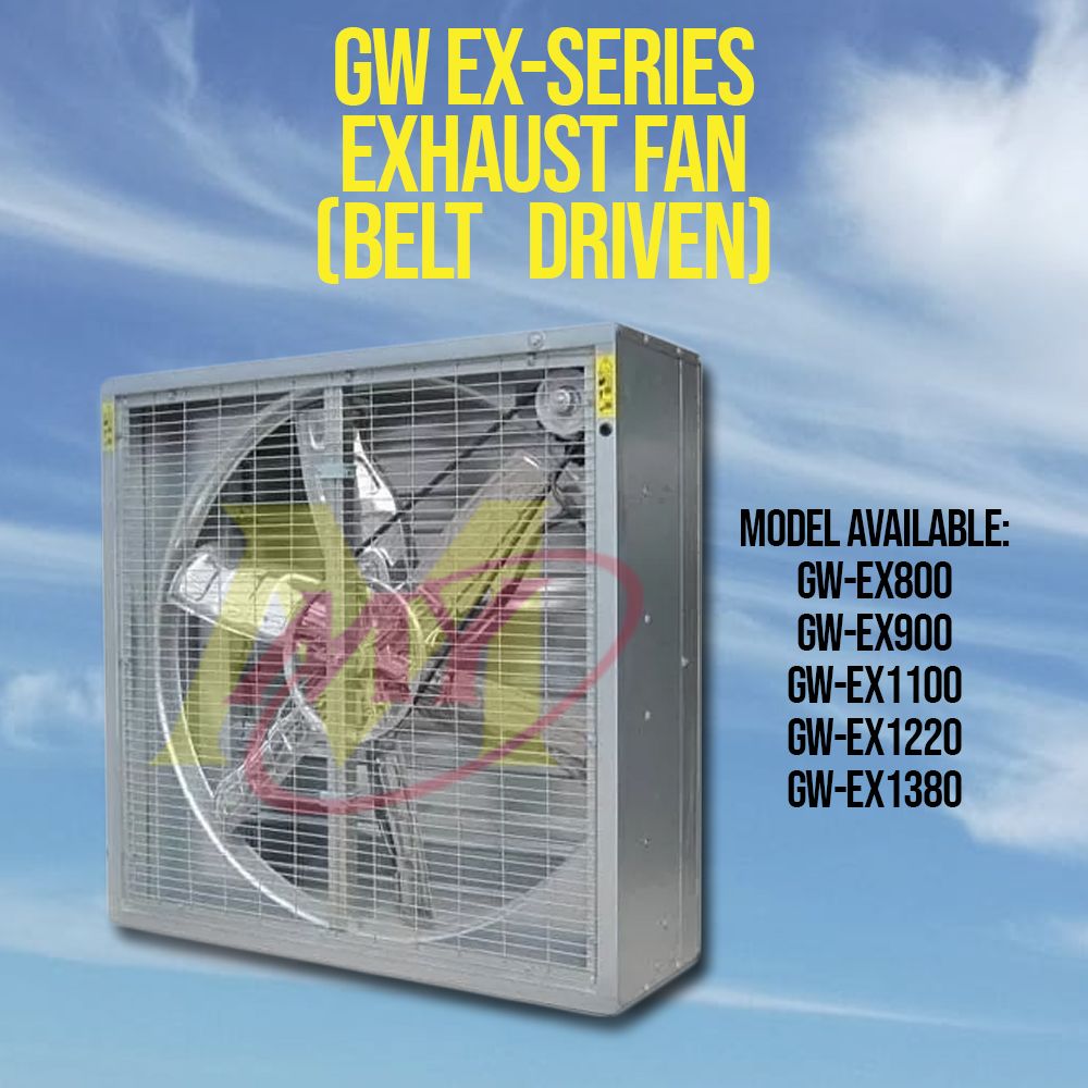 GW EX-Series Belt Driven Exhaust Fan (Single Phase/ Three Phase ...