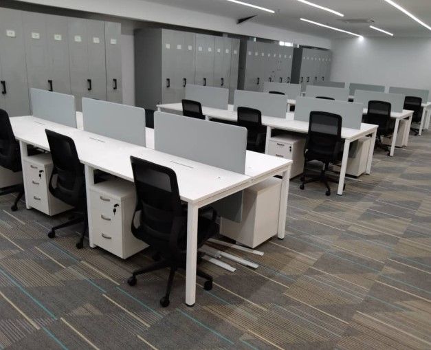 Office Furniture Putra Heights | Office Workstation Table Cluster Of 6 ...