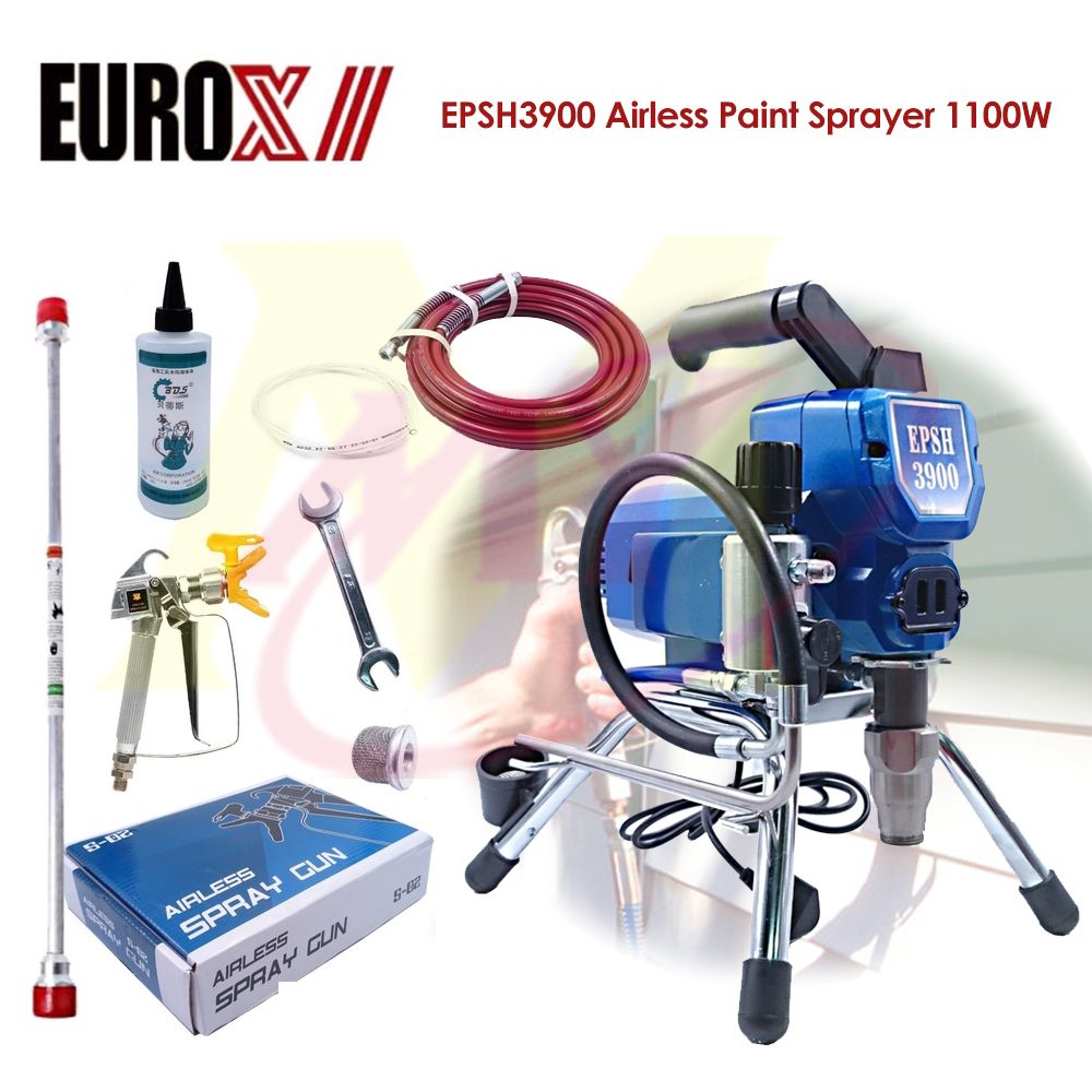 EUROX EPSH3900 6.5HP Airless Paint Sprayer 1100W 230Bar Selangor ...