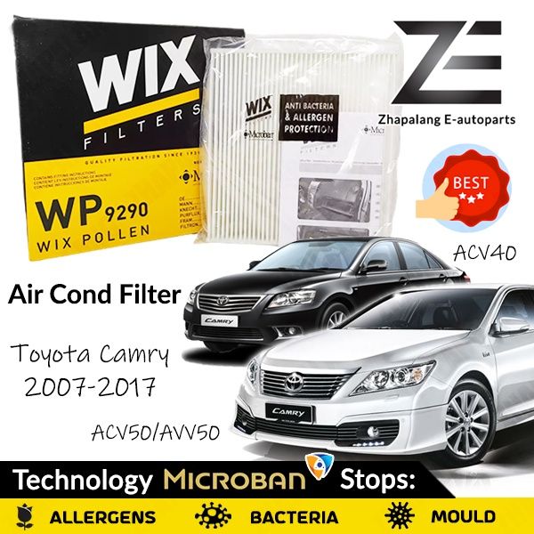 Wix Microban Cabin Filter WP9290 Toyota Camry ACV40 ACV50 AVV50 2007 ...