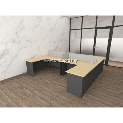 IP-STU-4 Office Workstation Office Cluster Of 4 Seater | Open Plan ...