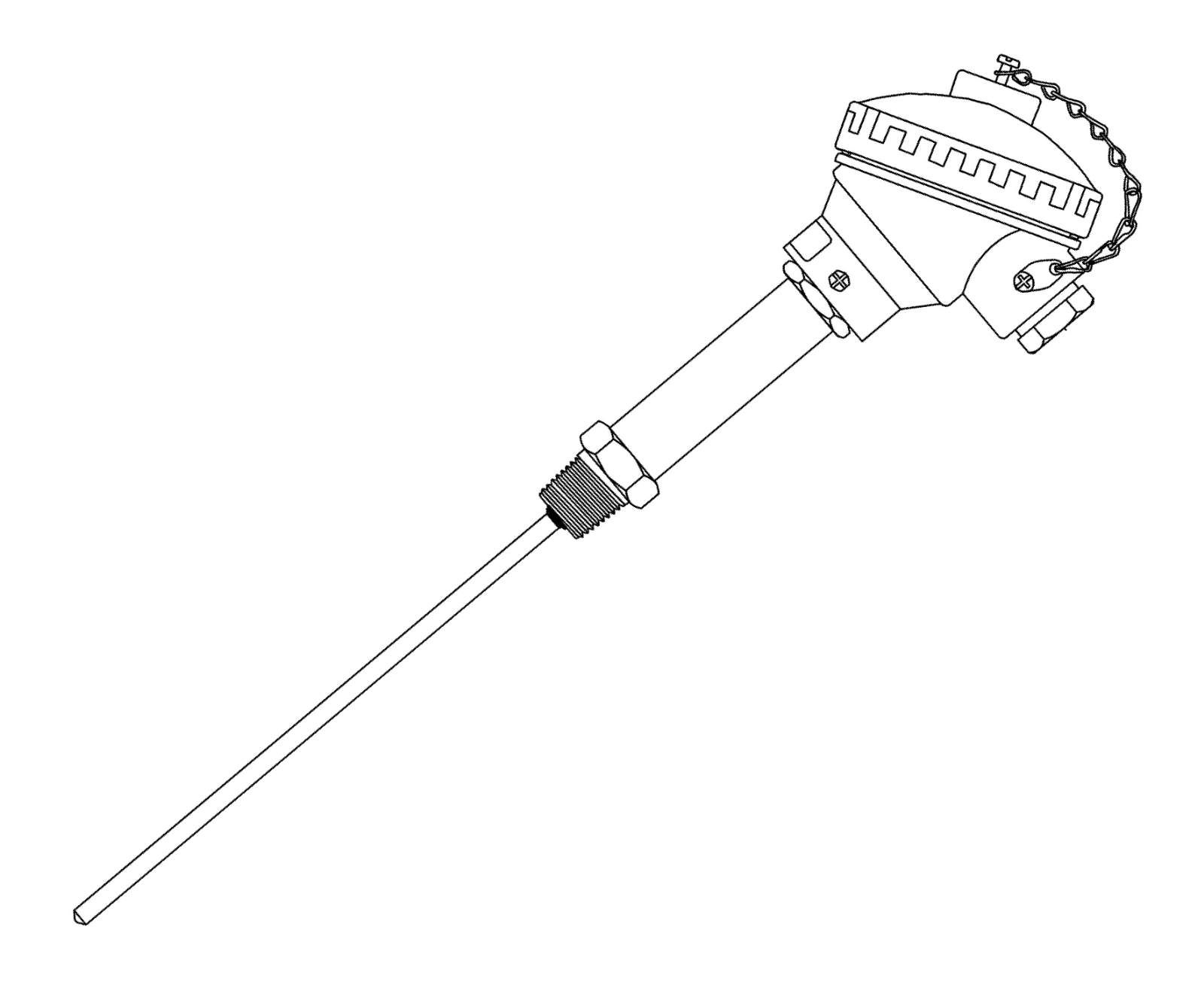 TE20-TC-05 Series: Fixed-Type Thermocouple Sensor Assembly With Plain ...