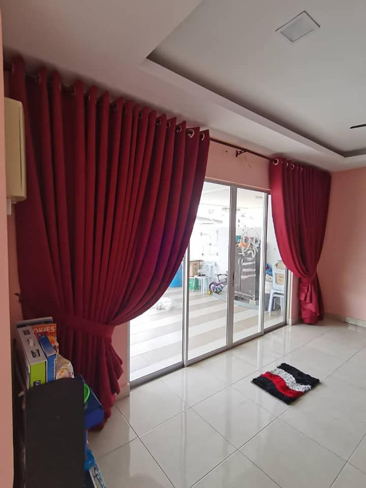 Simple Curtain With Blind Installation Blinds Vertical Blind OFFICE ...