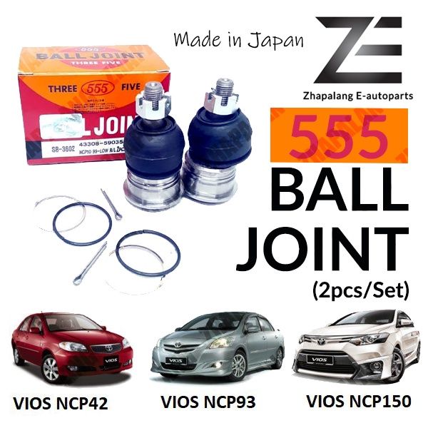 Original 555 Lower Arm Ball Joint Toyota Vios NCP42 NCP93 NCP150 SB ...