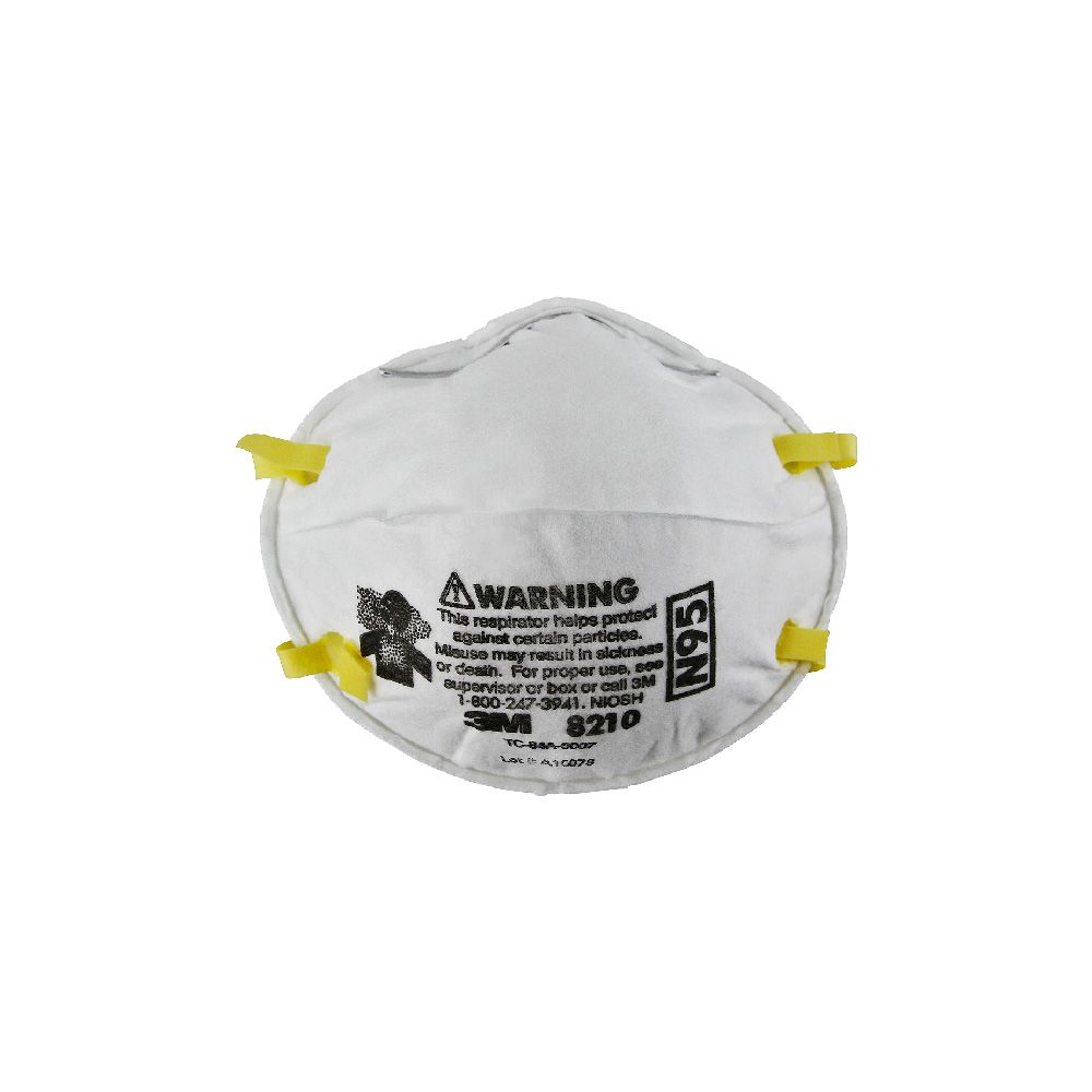 3M 8210 N95 PARTICULATE DISPOSABLE RESPIRATOR Safety Fire Safety ...