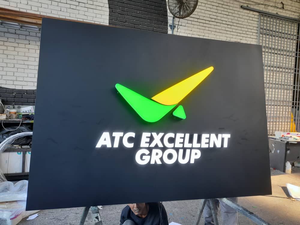 ATC EXCELLENT GROUP OUTDOOR 3D BOX UP LED FRONTLIT SIGNAGE SIGNBOARD AT ...