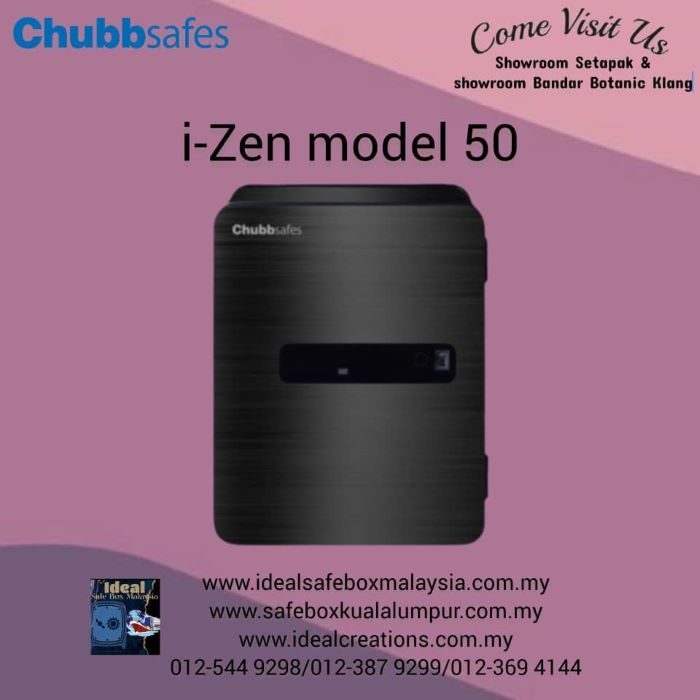 Chubbsafes I-Zen Model 50/Chubb Safety Box Finger Print Model 50 Safety ...