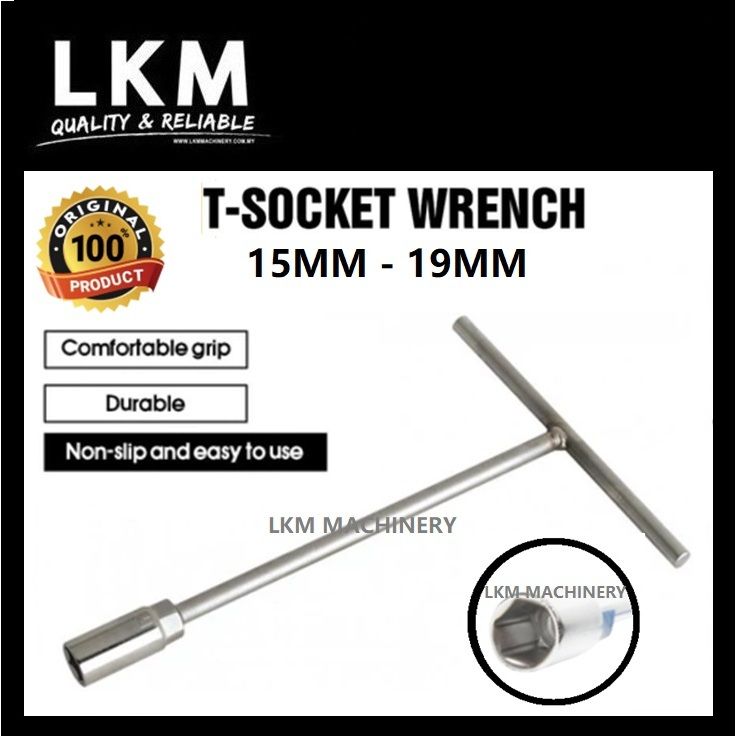 [ CLEARANCE STOCK ]T Handle T-Socket Wrench T-handle Spanar 15MM-19MM ...