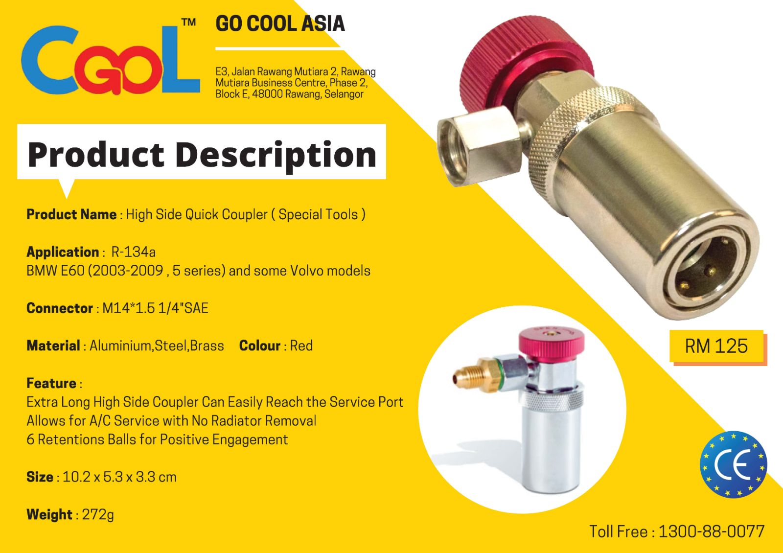 High Side Quick Coupler ( Special Tools) Selangor, KL, Malaysia, Perak ...