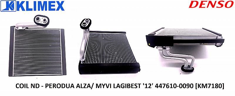 EVAPORATOR COIL DENSO - PERODUA ALZA / MYVI LAGI BEST ' 12 ' 447610 ...