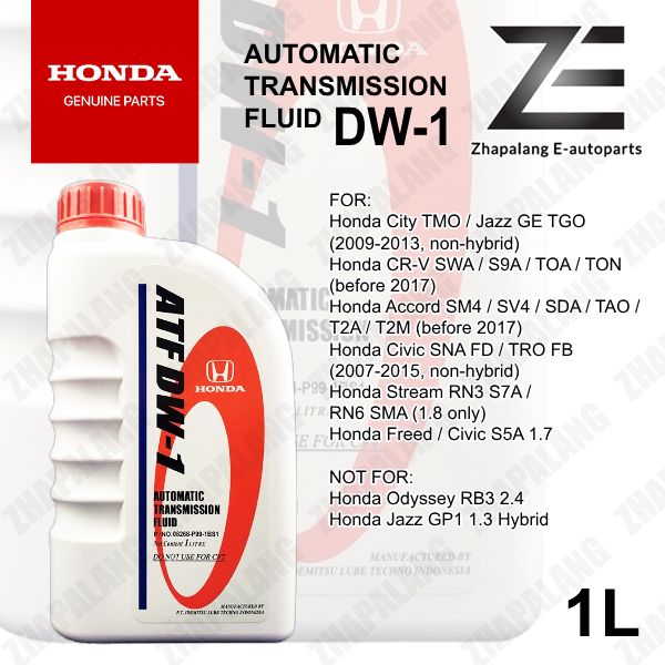Original Honda ATF DW-1 (1L) Automatic Transmission Fluid - Auto ...