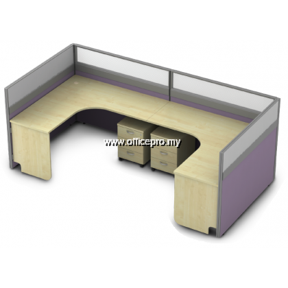 Workstation Office Cluster Of 2 Seater | Office Cubicle | Office ...