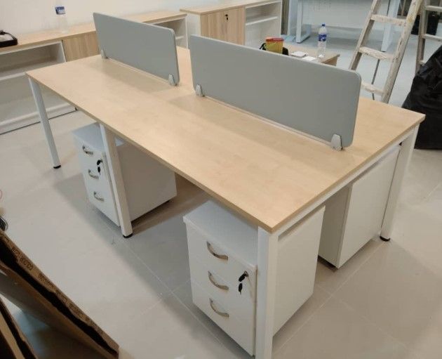 Office Furniture Taman Duta | Office Workstation Table Cluster Of 4 ...