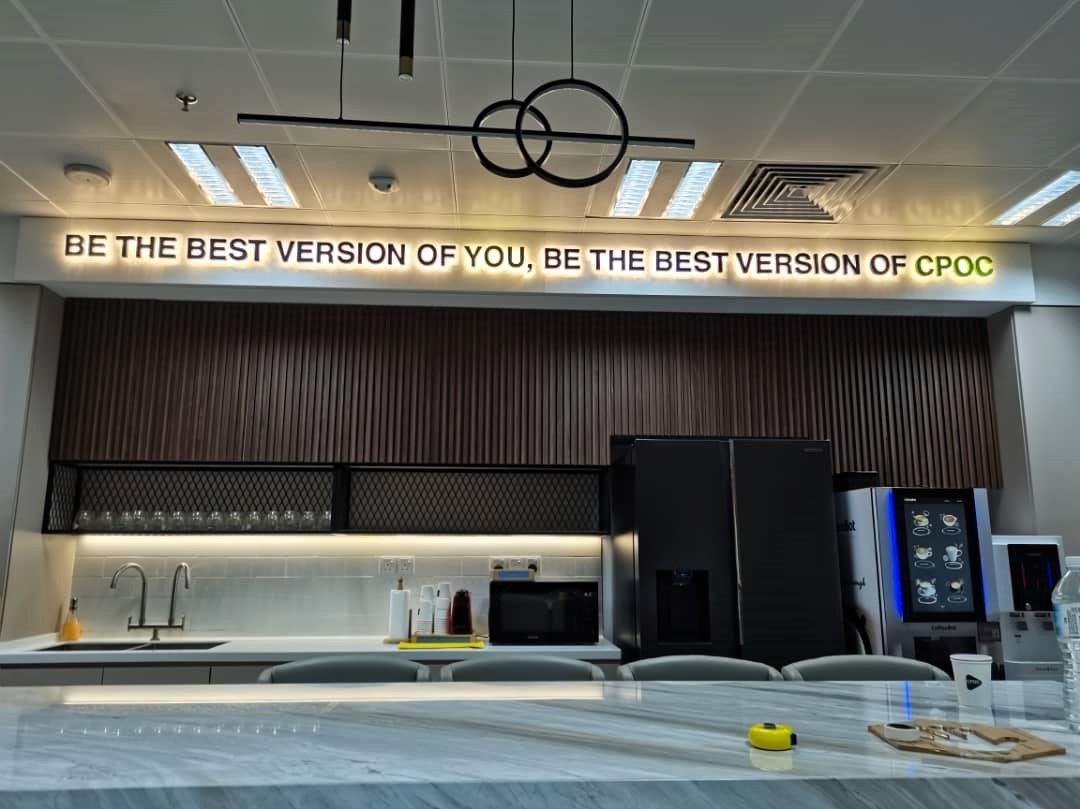 Indoor 3D LED Backlit Letter Signage Wall Decoration Quote Klang ...