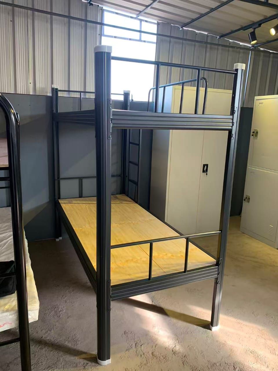 Heavy Duty Metal Double Decker Bed | Steel Bunk Bed With 14mm Plywood ...