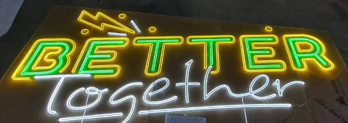 INDOOR LED NEON LIGHT BAR WITH ACRYLIC BASE GAME ON SIGNBOARD VENDOR AT ...