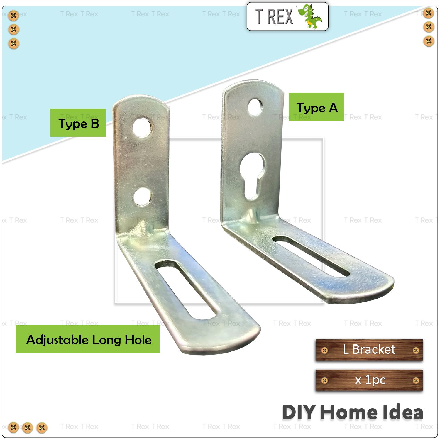 T Rex DIY Multi Use Long Hole Adjustable L Bracket Malaysia, Selangor ...