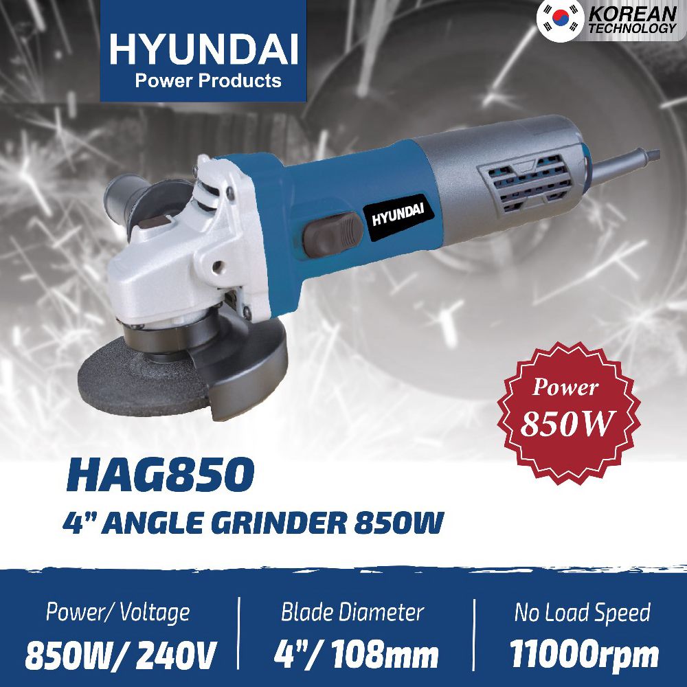 HYUNDAI HAG850 Angle Grinder 850W 230V [Code: 10429] Selangor, Malaysia ...