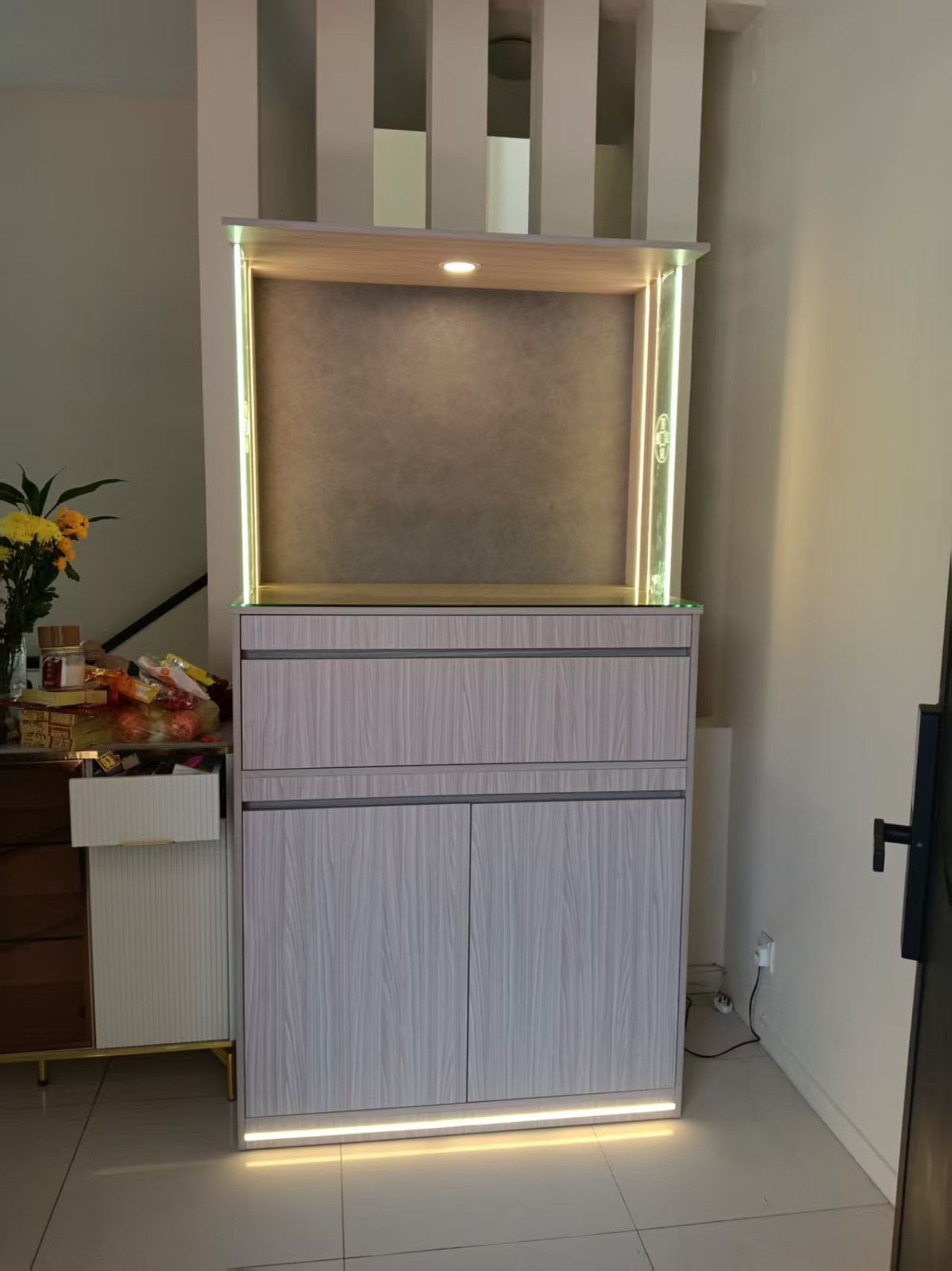 Modern Chinese Buddhist Prayer Altar Cabinet Malaysia – 现代佛教拜神台神柜 With ...