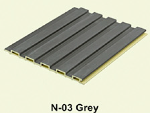 PVC Fluted Wall Panel N-03 Grey Fluted Wall Panel Alor Setar, Kedah ...