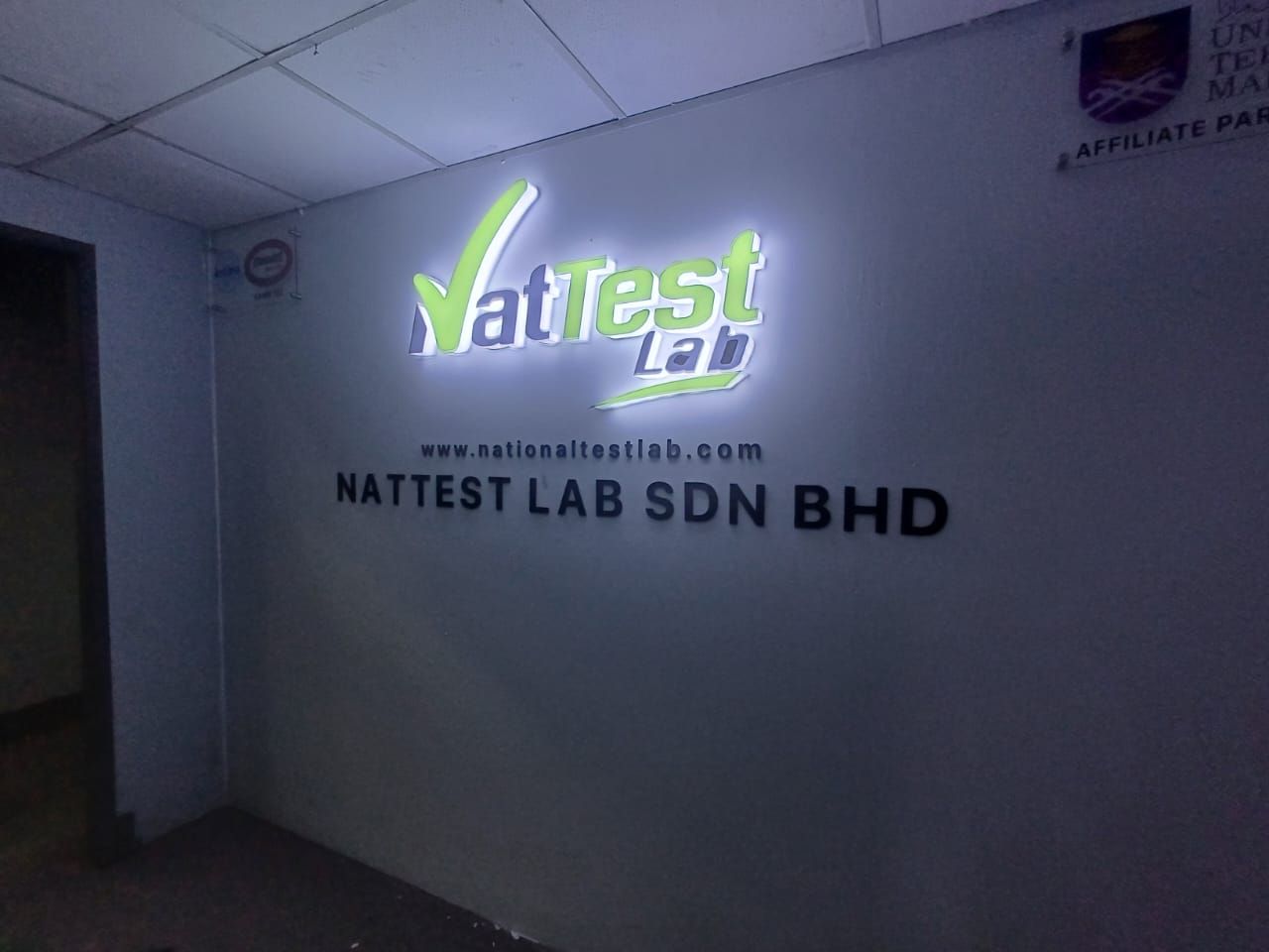 Indoor Office 3D Box Up Frontlit Lettering Signboard Maker At KAJANG ...