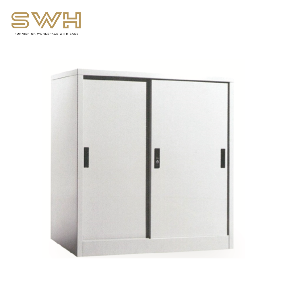 Half Height Cupboard With Steel Sliding Door C/W 1 Adjustable Shelf ...