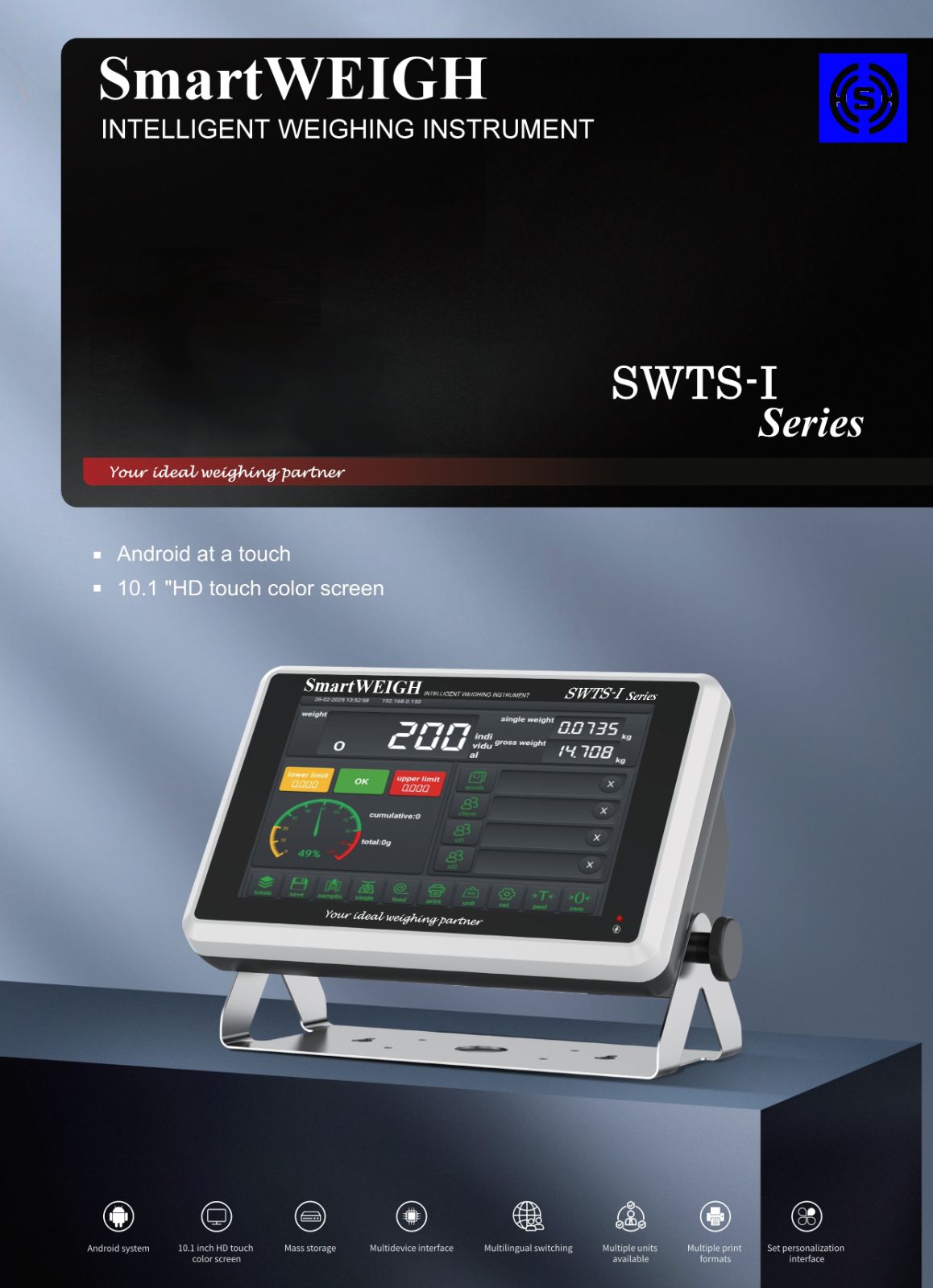 SmartWEIGH SWTS-I01 – Industrial Weighing Indicator & Controller For ...