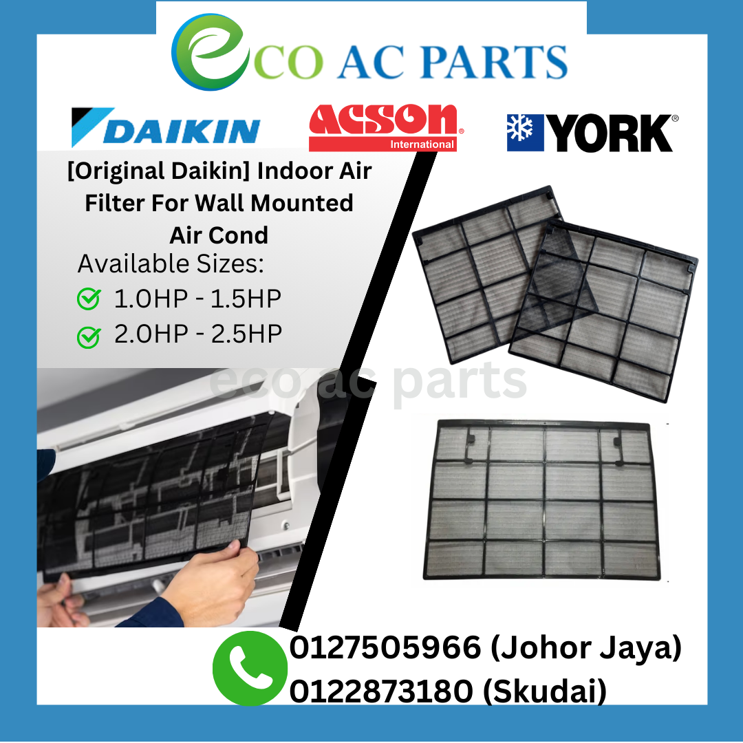 [Original Daikin] Indoor Air Filter For Wall Mounted Air Cond (1.0HP, 1 ...