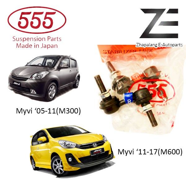 Japan 555 Front Stabilizer Link For Perodua Myvi M300 M600 (2005–2017 ...