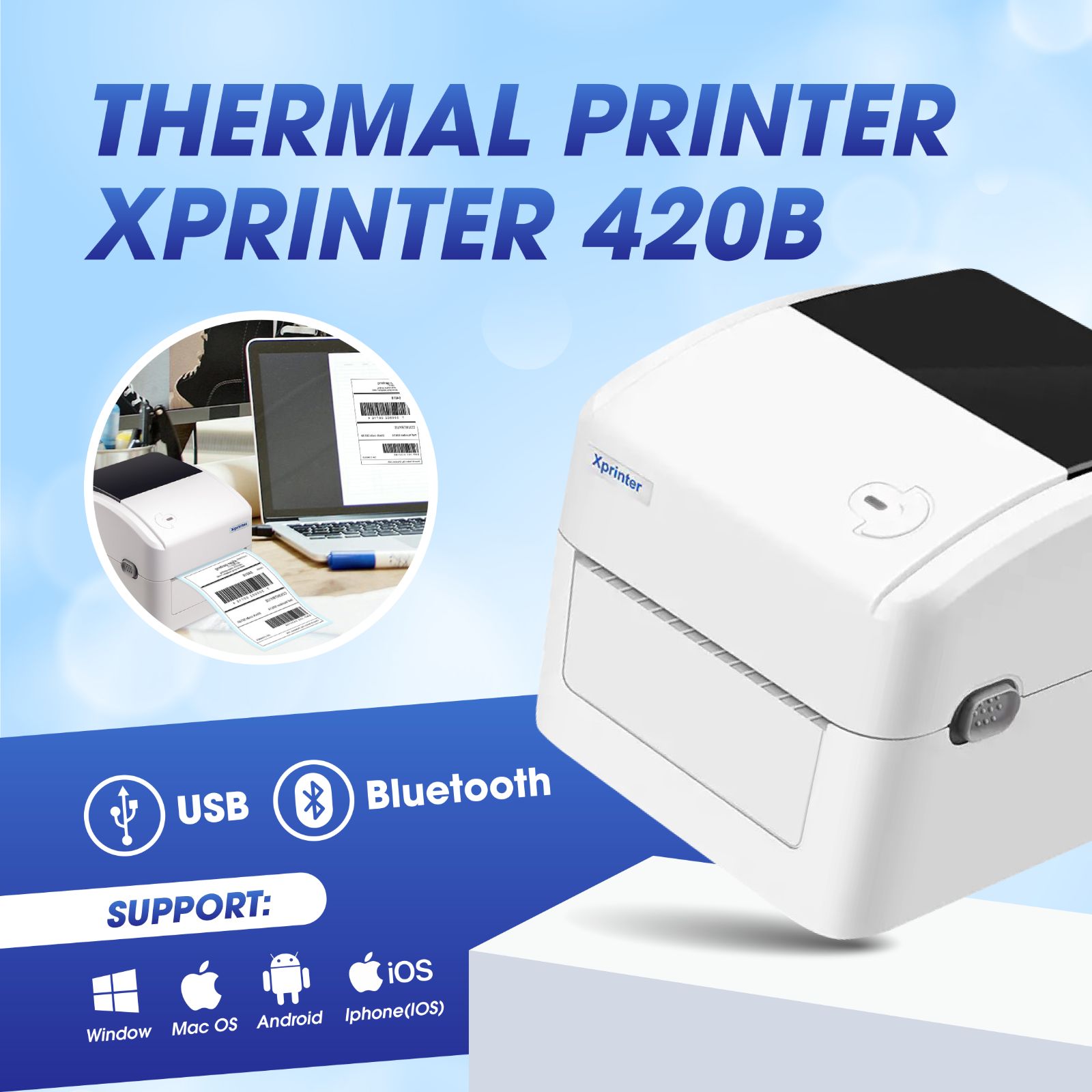 Thermal Printer XPrinter 420B | For Online Seller Parcel Ulu Tiram ...