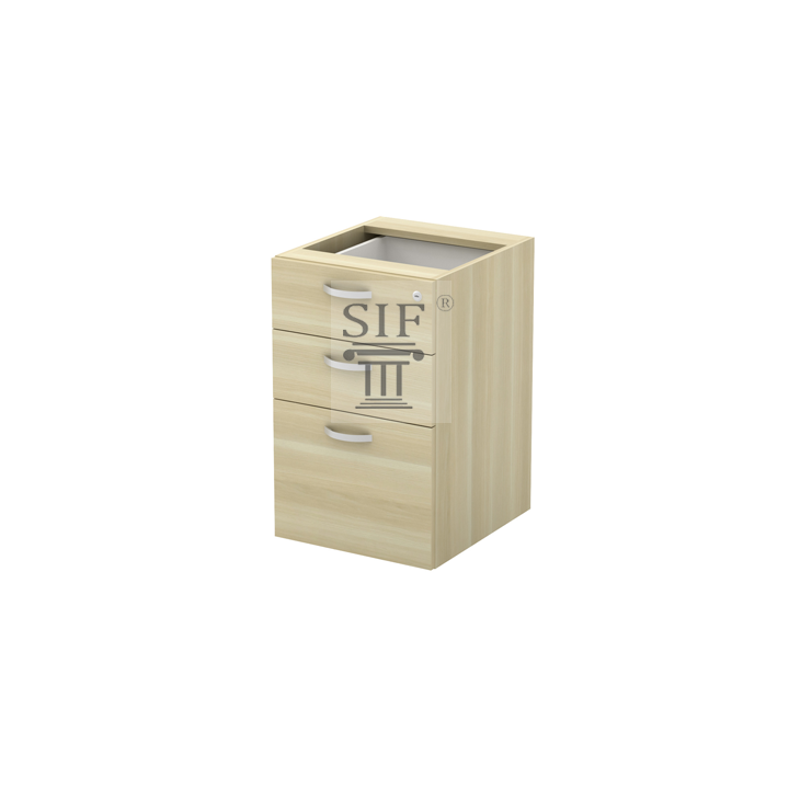 SOU-Q-YP3 Fixed Pedestal 2D1F W/o Top And Base (Boras Ash) Puchong ...