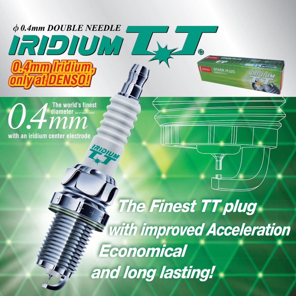 Genuine DENSO Iridium Power Spark Plug IXEH22TT | Made In Japan | For ...