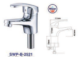 Saniware Basin Pillar Tap Mixer – SWP-B-2521 | Sleek & Durable Bathroom ...