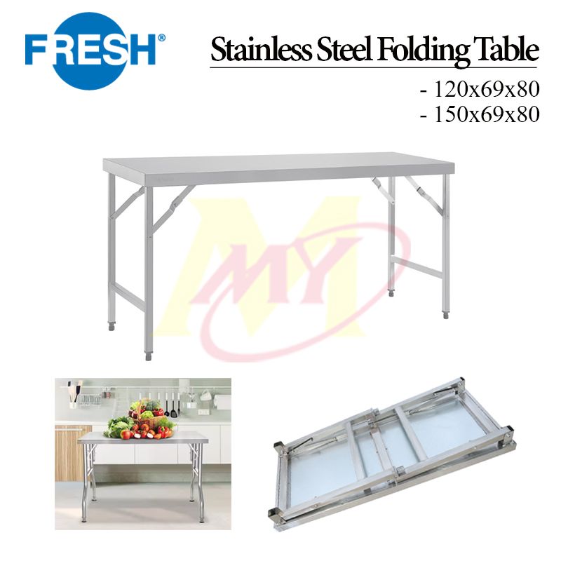 FRESH FFT Folding Table (Stainless Steel) Selangor, Malaysia, Kuala ...