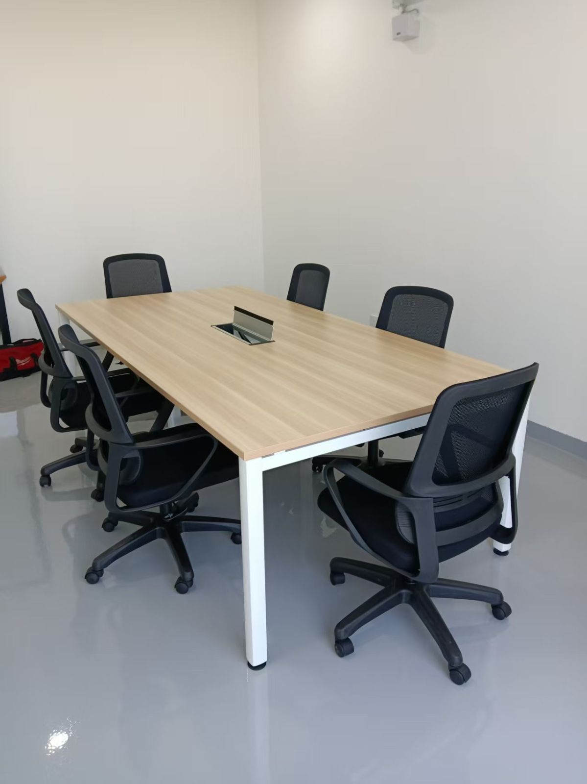 Office Meeting Table | 6–8 Seater Conference Table | Modern Minimalist ...