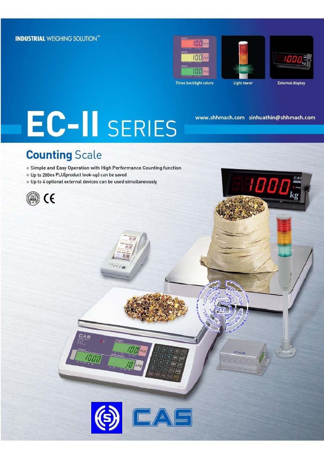 CAS EC-II SHHMACH Counting Scale Malaysia | Industrial Bench & Counting ...