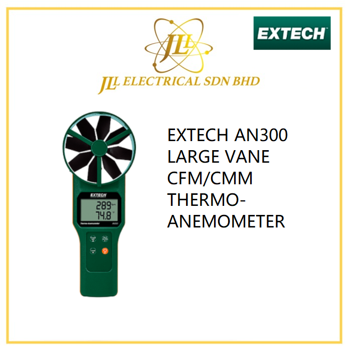 EXTECH AN300 LARGE VANE CFM/CMM THERMO-ANEMOMETER Selangor, KL ...