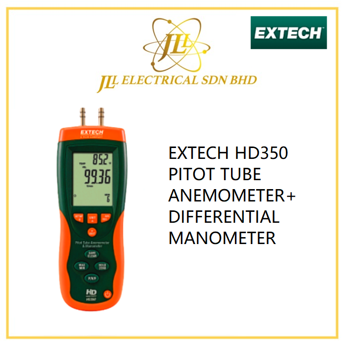 EXTECH HD350 PITOT TUBE ANEMOMETER+DIFFERENTIAL MANOMETER Selangor ...