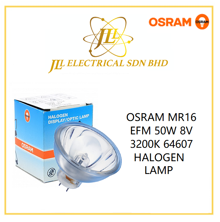 OSRAM MR16 EFM 50W 8V 3200K 64607 HALOGEN LAMP SOLAR LIGHTING SOLAR ...