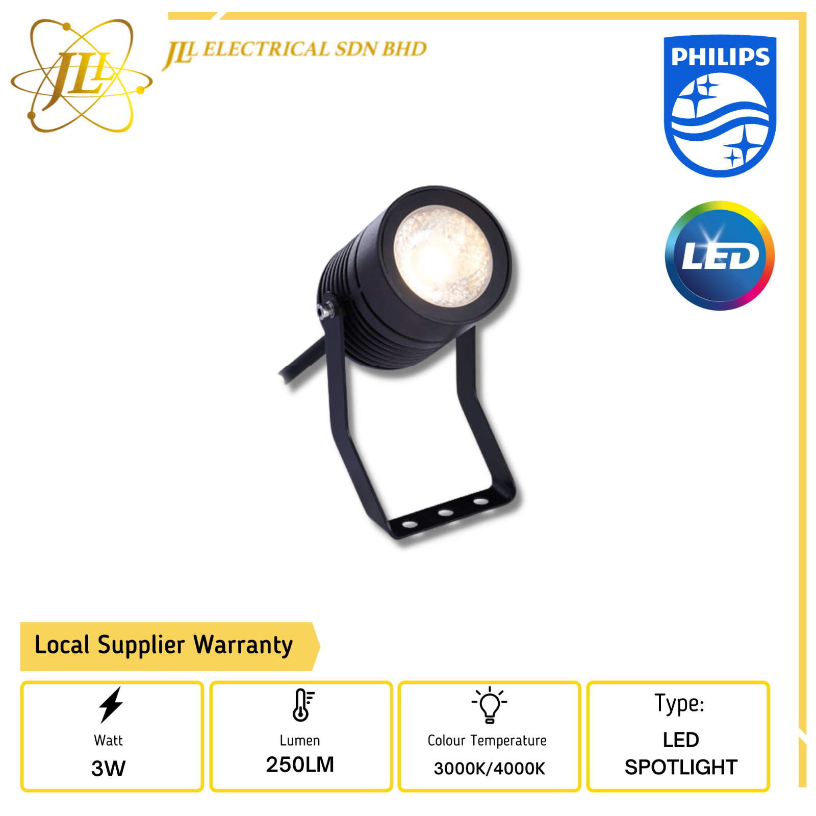 PHILIPS BGP150 LED250/3W 250LM ESSENTIAL SMARTBRIGHT LED SPIKE ...