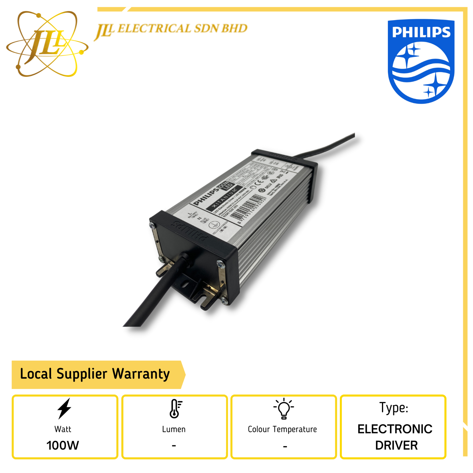 PHILIPS XITANIUM LED ELECTRONIC BALLAST DRIVER 100W 2.1-4.2A AOC 230V ...