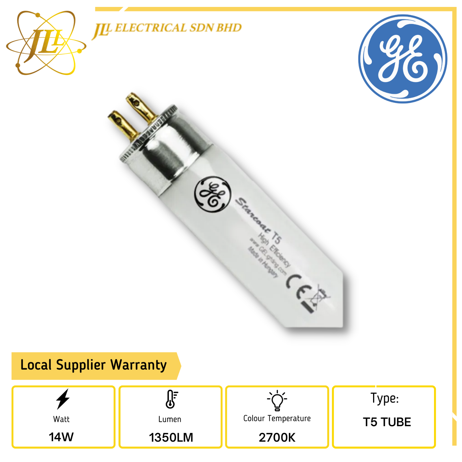 GE 4W/827 220-240V 549MM T5 FLUORESCENT TUBE STREET LIGHTS STREET LIGHT ...