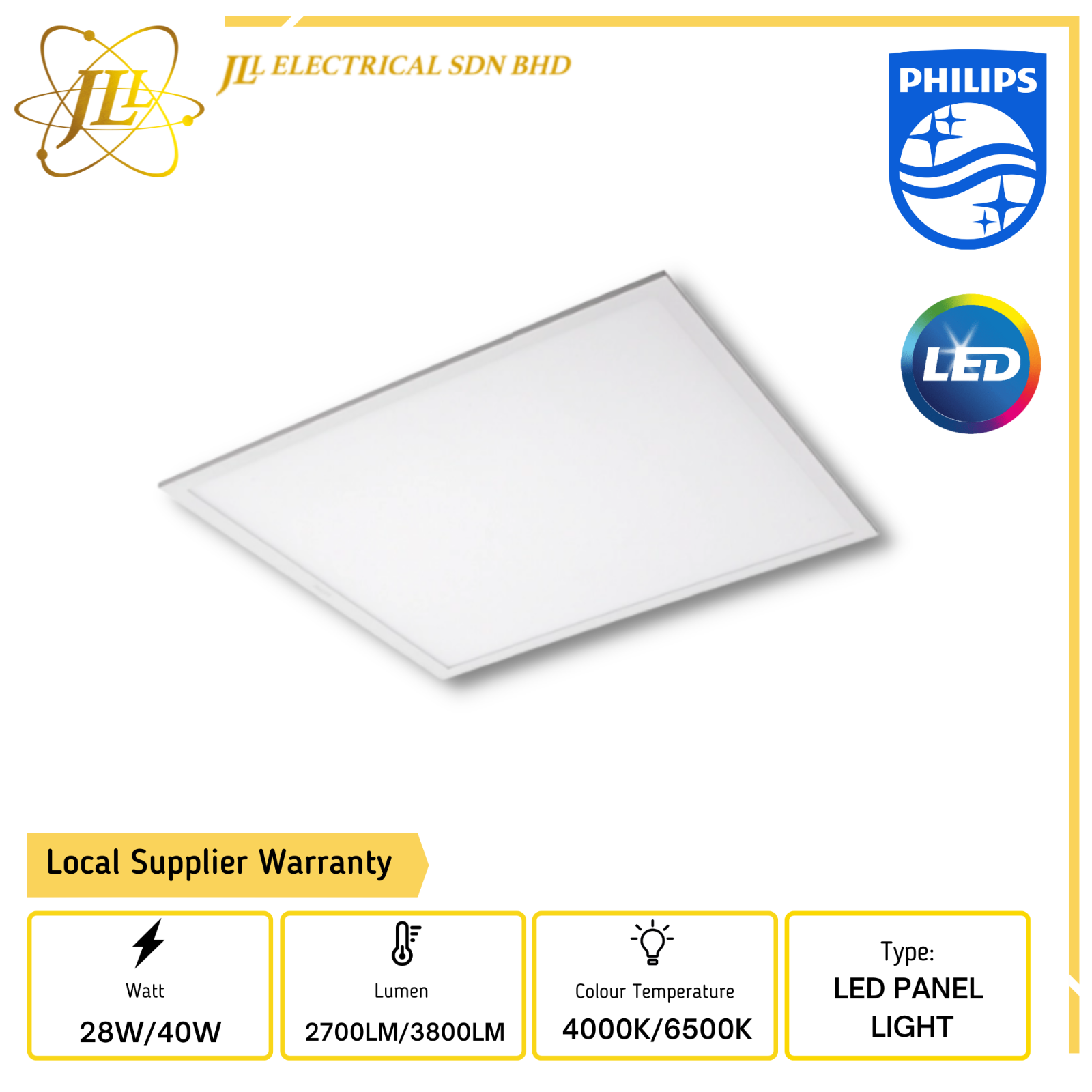 PHILIPS SMARTBRIGHT SLIM PANEL RC091V PSU W60L60 GM G3 LED TROFFER ...