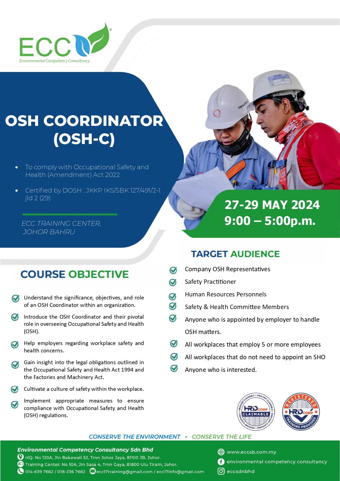 Osh Coordinator (OSH-C) Training