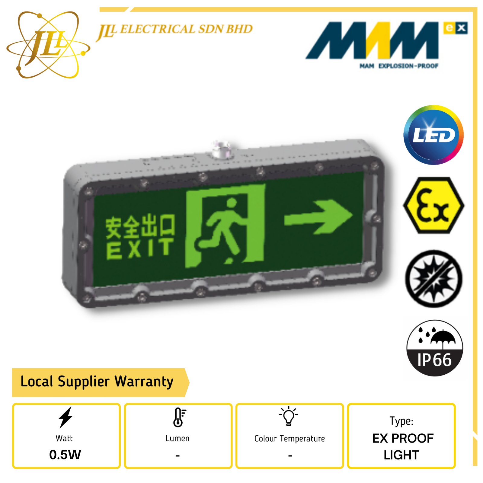 MAM MM-BL*C IP66 0.5W LED EXPLOSION PROOF HAZARDOUS FLAMEPROOF ANTI ...