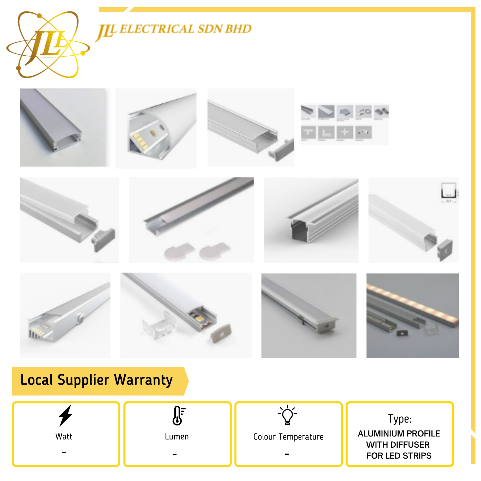 ALUMINIUM PROFILE FOR LED STRIPS PHILIPS BGC, TRIDONIC LLE, OSRAM ...