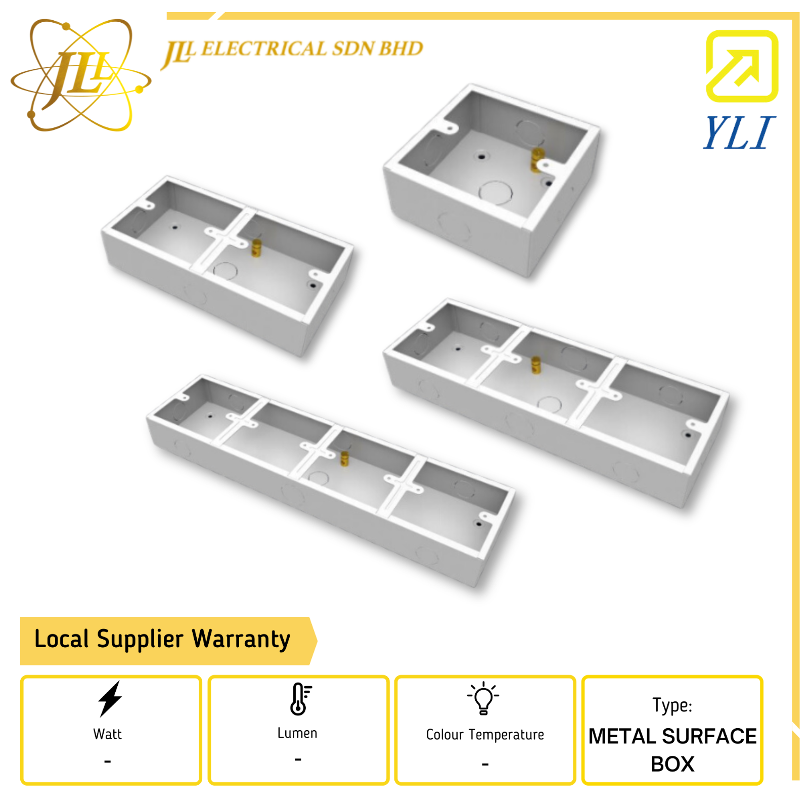 YLI YSMB SINGLE SWITCH SURFACE MOUNTING METAL SURFACE BOX Selangor ...