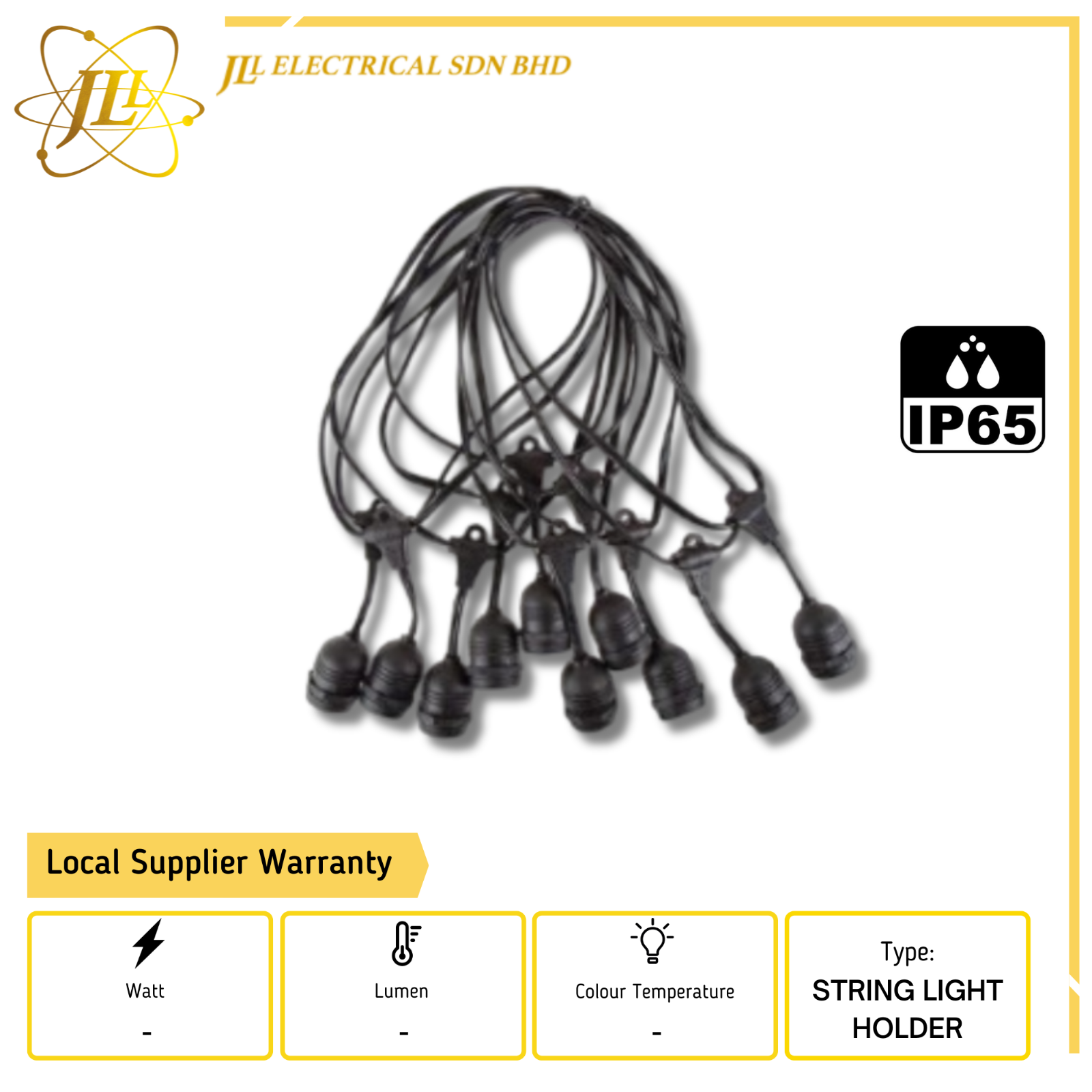 SL15H E27 IP65 5METER STRING LIGHT HOLDER ACCESSORIES Selangor ...