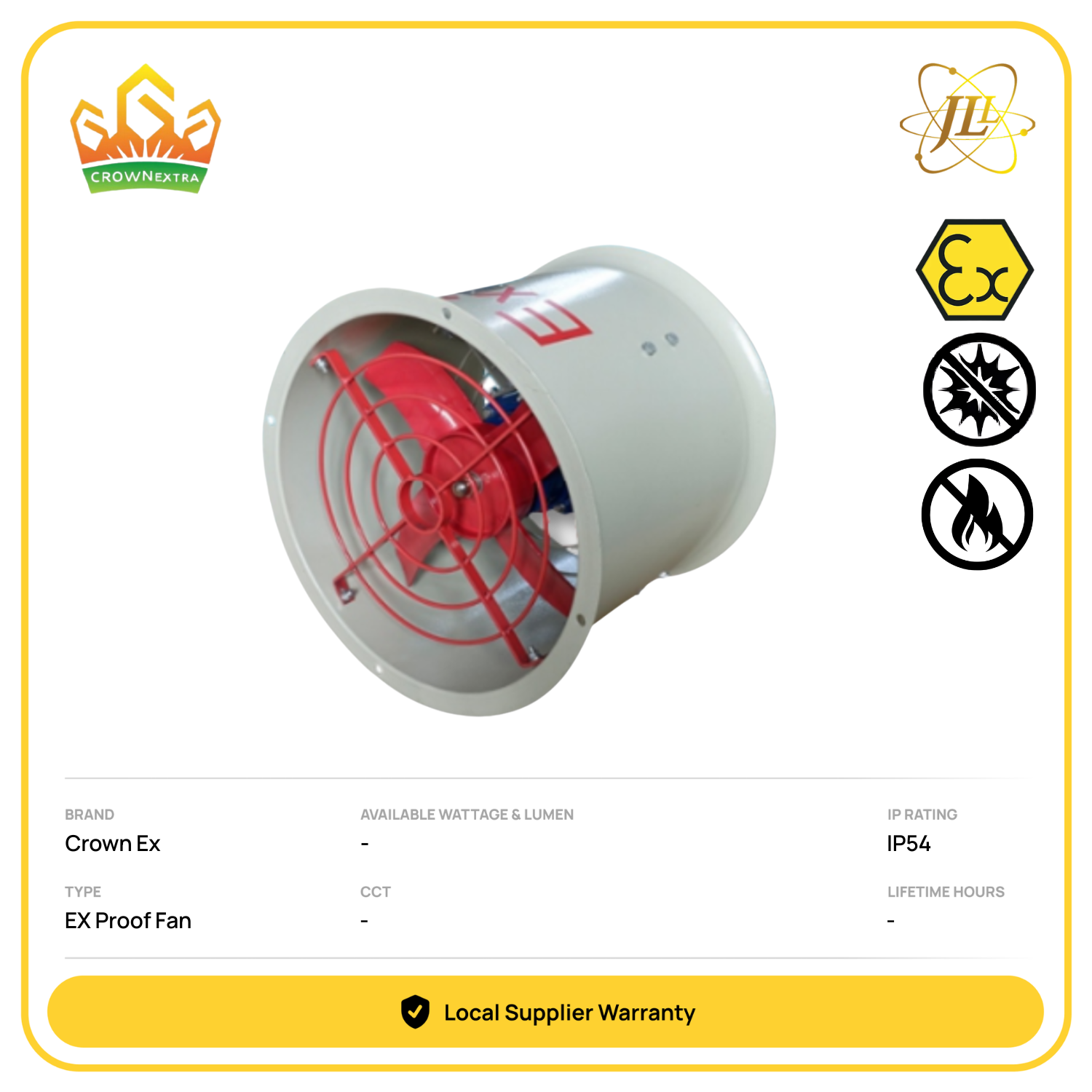 CROWN EX BAF EXPLOSION PROOF HAZARDOUS FLAMEPROOF ANTI SPARK BLOWER ...